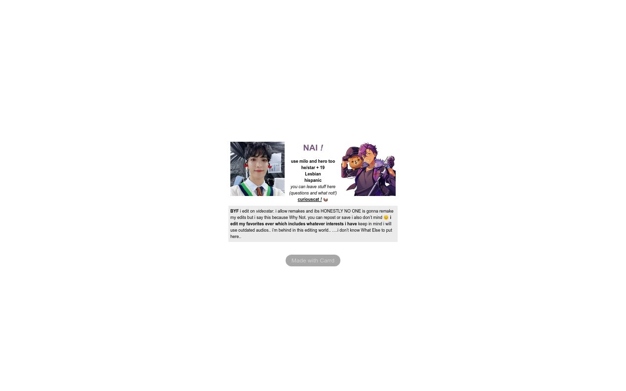 USER HERO’S PROFILE